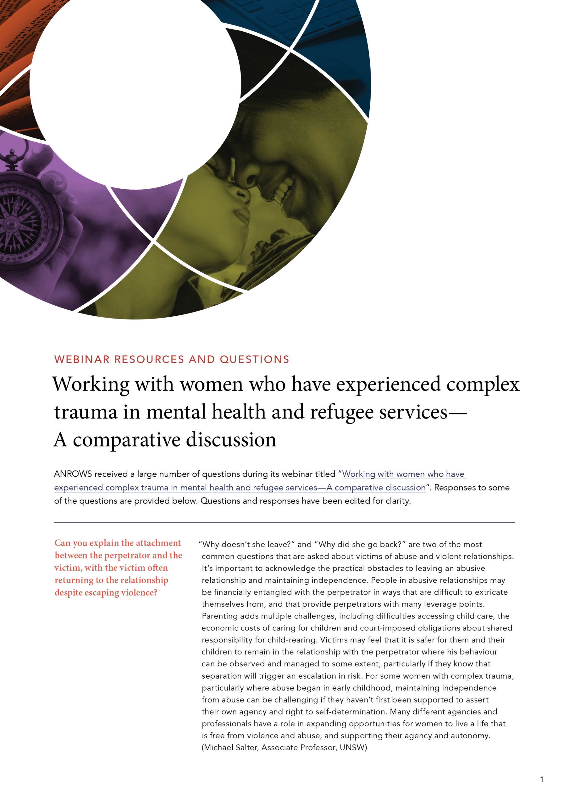 Constructions of complex trauma and implications for women's wellbeing ...